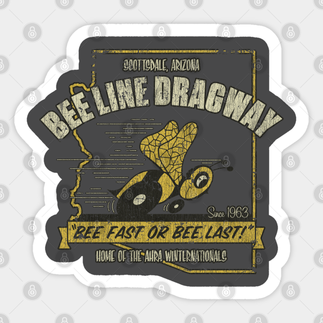 Bee Line Dragway Vintage Arizona Drag Racing - Drag Racing - Sticker ...