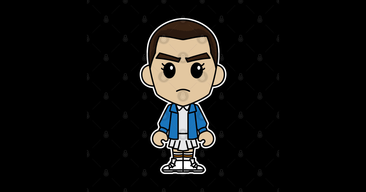 Chibi Eleven Stranger Things - Stranger Things - Sticker | TeePublic