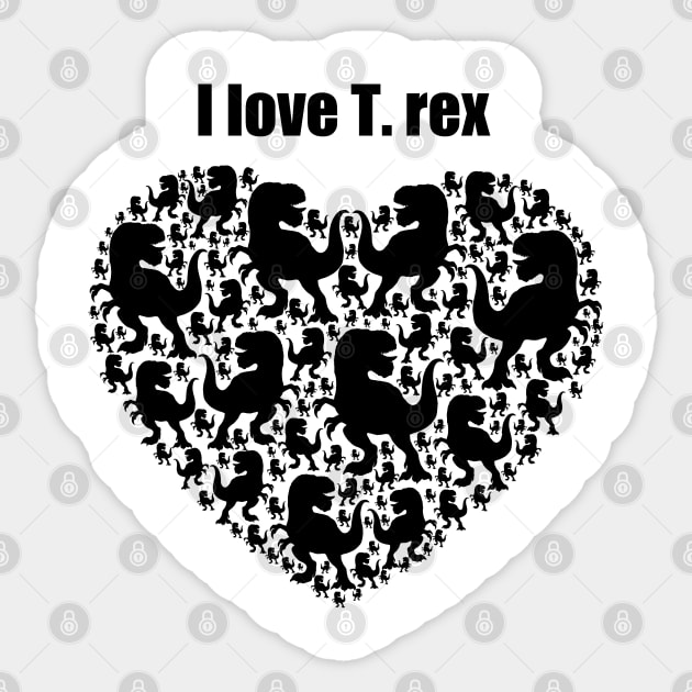 T. rex dino dinosaur cute heart Tyrannosaurus rex - T Rex T Rex Lover ...