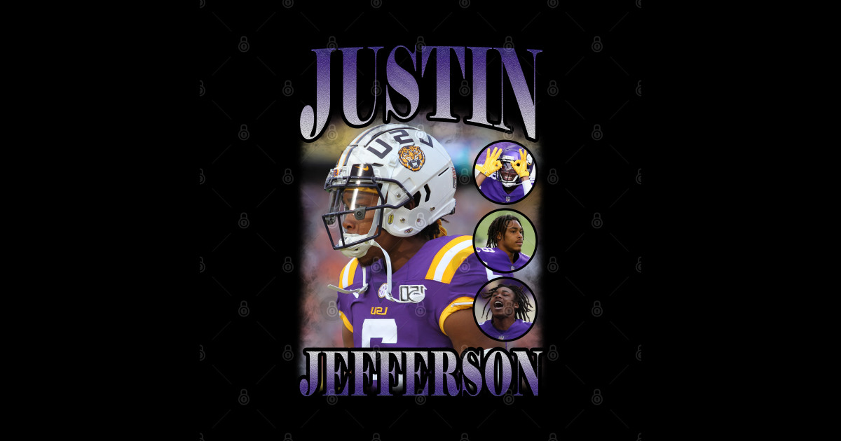 BOOTLEG JUSTIN JEFFERSON - Justin Jefferson - Sticker | TeePublic