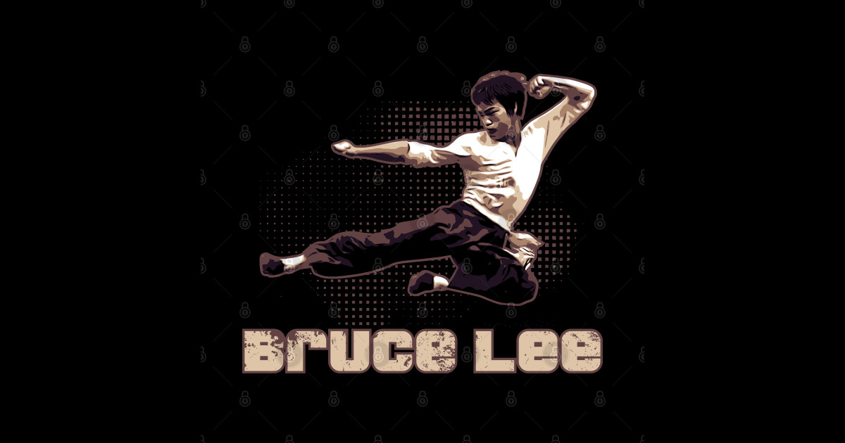 Bruce Lee >> Kick - Bruce Lee - Sticker | TeePublic