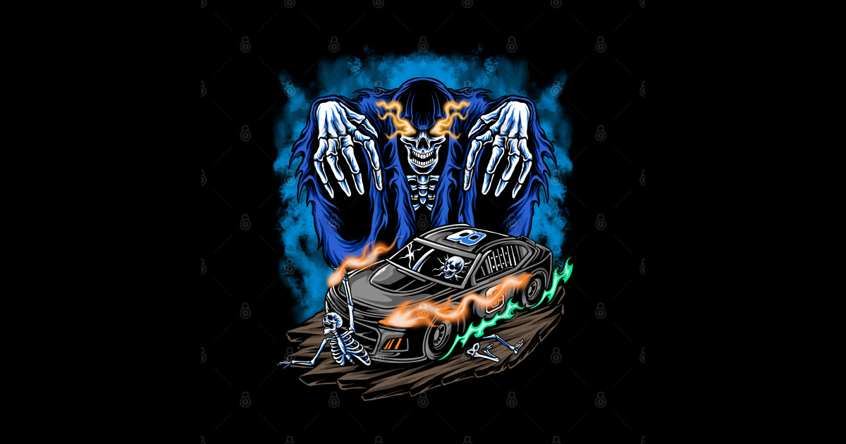 death race - Skull - Sticker | TeePublic