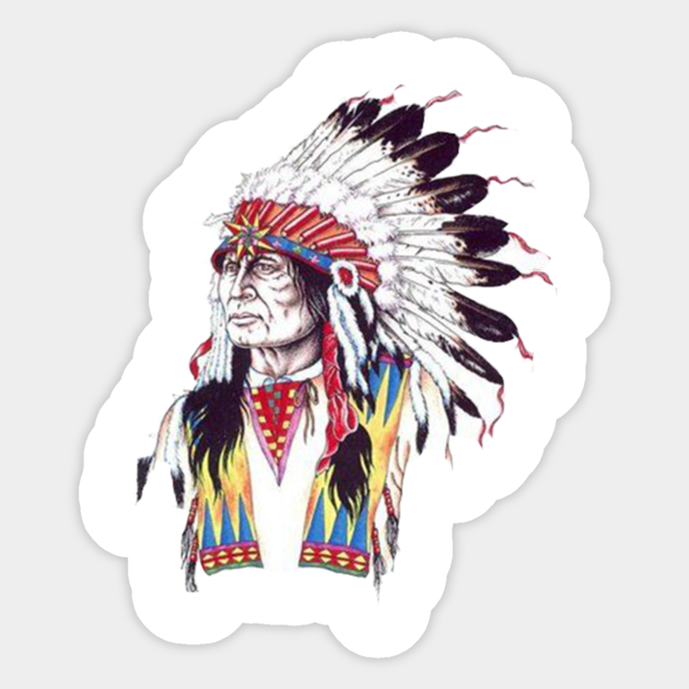 native american - Native American Art - Sticker | TeePublic
