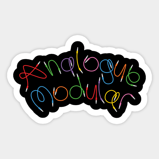 Analog Modular Synth Leads - Synthesizer - Sticker | TeePublic