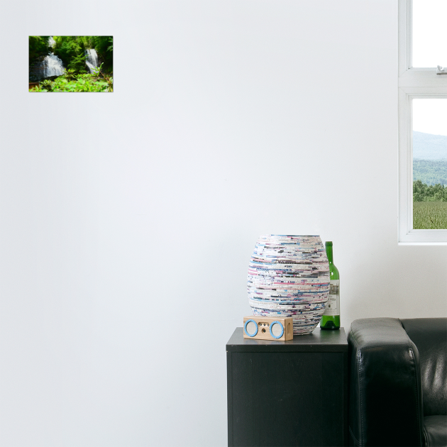 Anna Ruby Falls Paint Effect - Anna Ruby Falls - Posters and Art Prints ...