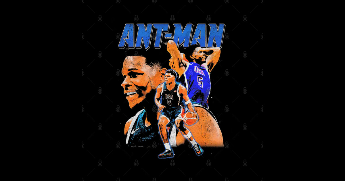 Anthony Edwards Ant Man Usa Team - Anthony Edwards - Sticker | TeePublic