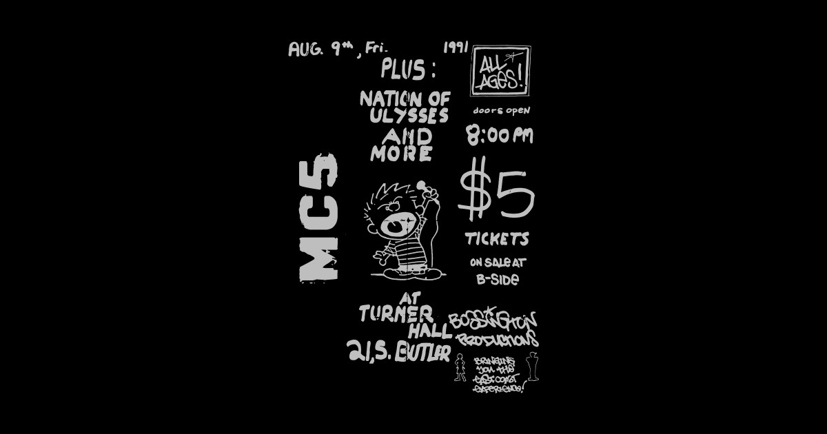 mc5 at turner hall - Mc5 - Sticker | TeePublic