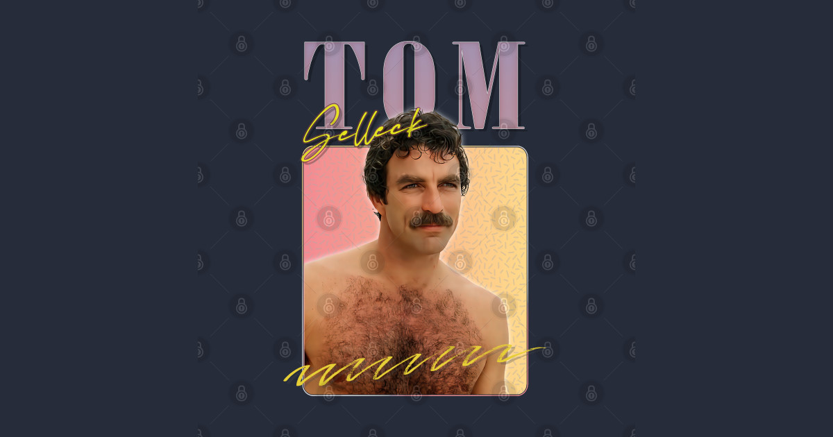Tom Selleck Sexy 80s Aesthetic Design Tom Selleck T Shirt Teepublic
