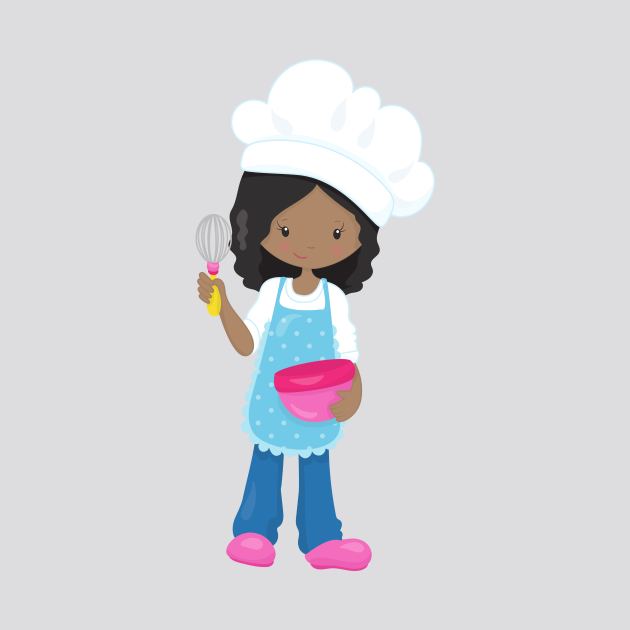African American Girl, Baking, Baker, Pastry Chef - Baking Girl - Pin ...