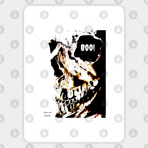 Sinister skull - Skull - Sticker | TeePublic