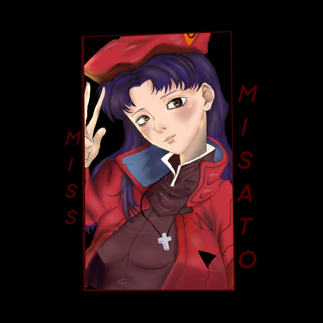 Miss Misato Katsuragi Shirt Neon Genesis Evangelion - Misato Katsuragi ...