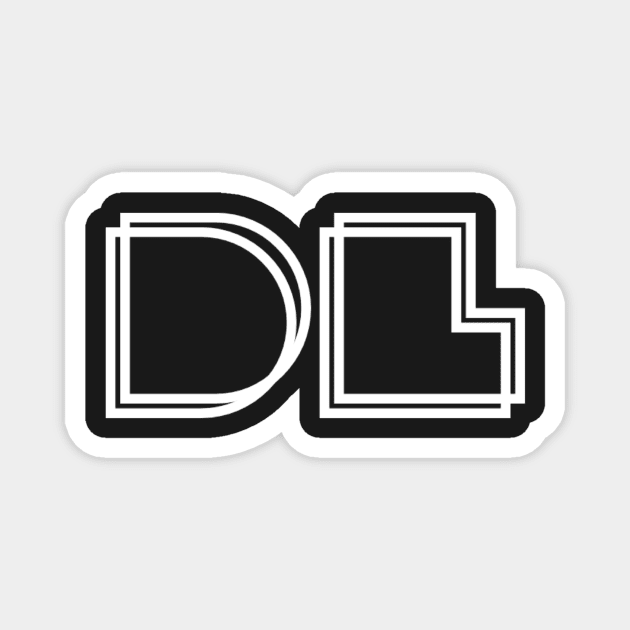 DL logo - White on Black - Abdl - Magnet | TeePublic