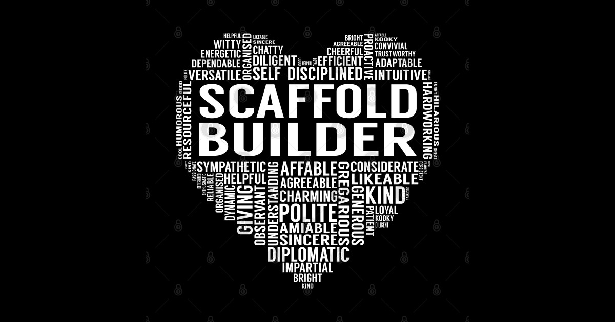 Scaffold Builder Heart - Scaffold Builder - Sticker | TeePublic