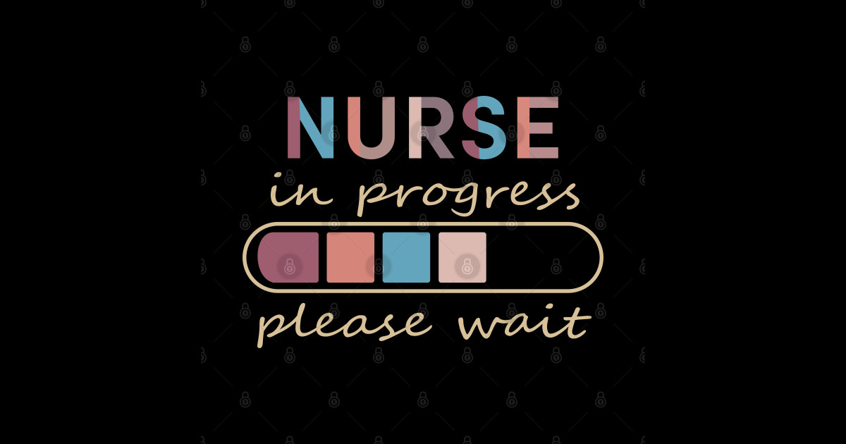 Nurse in progress - Nursing School - Sticker | TeePublic