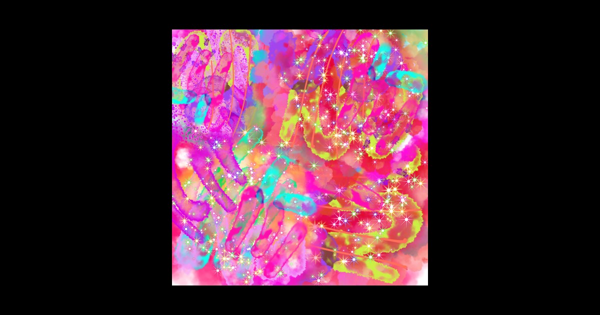 Vibrant Overlapping Lines - Overlapping - Sticker | TeePublic