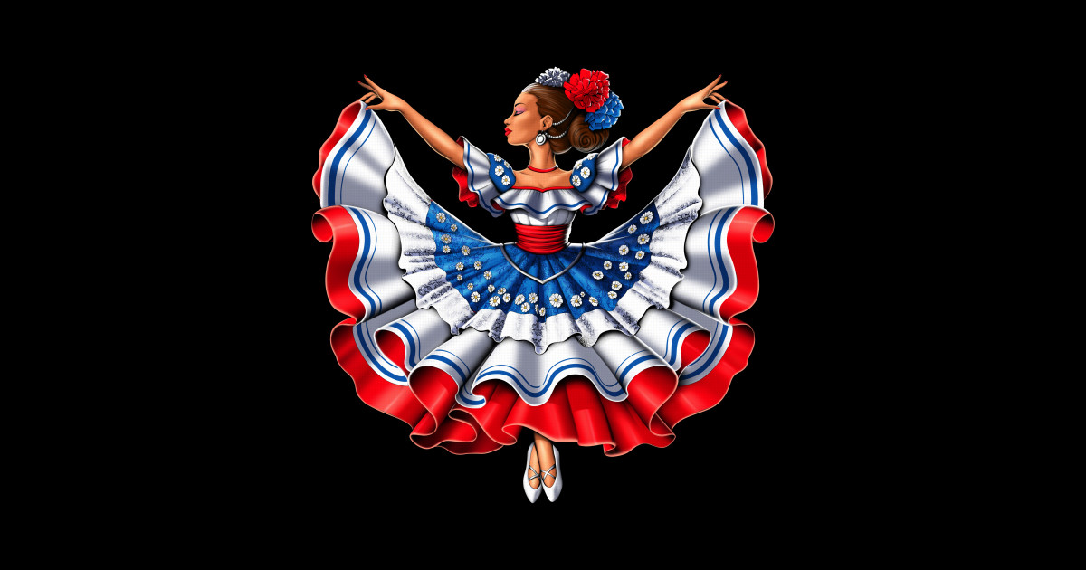 Puerto Rico Traditional Dancer - Puerto Rico Dance - Sticker | TeePublic