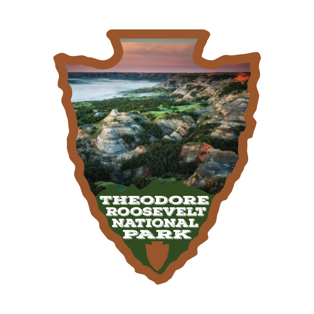 Theodore Roosevelt National Park arrowhead - National Park - T-Shirt ...