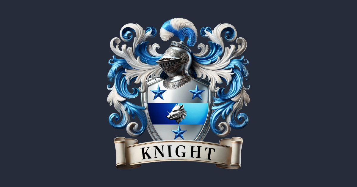 Knight Family Crest – Elegant Heraldic Coat of Arms - Knight Family ...