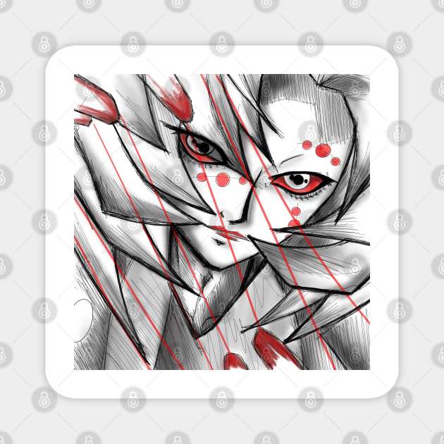 rui the spider demon in kimetsu no yaiba art - Demon Slayer - Magnet ...