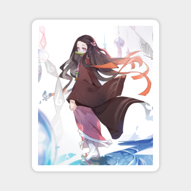 Kimetsu no Yaiba Crying Nezuko - Demon Slayer Kimetsu No Yaiba - Magnet ...