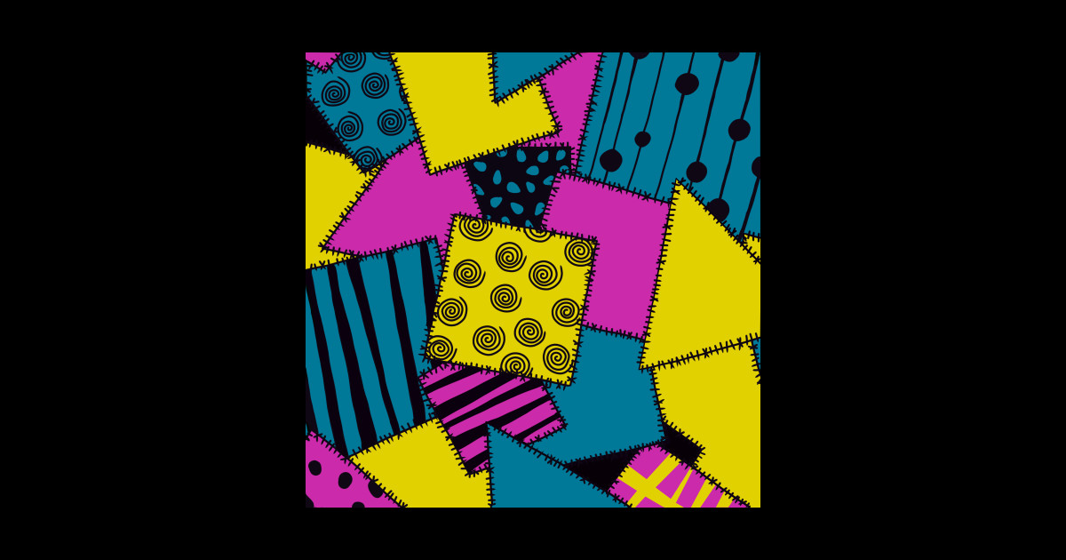 Sally Patchwork Design - The Nightmare Before Christmas - Sticker ...