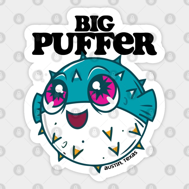 Bigpuffer Merch Big Puffer Logo - Big - Sticker | TeePublic