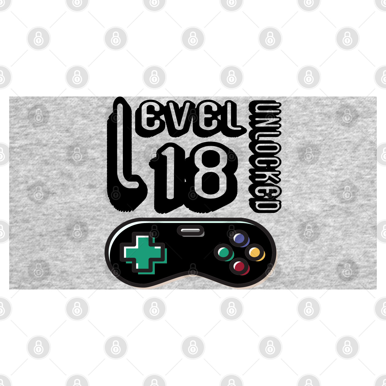 level 18 unlocked - 18th birthday gift - Level 18 Unlocked - T-Shirt ...