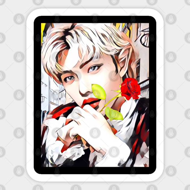 K-pop Stray Kids Felix Fan Art - Felix - Sticker | TeePublic