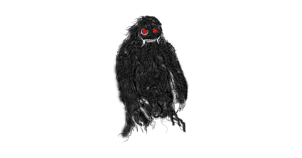 Genderuwo Red Eyes – Hairy Demon Spirit from Javanese Folklore ...