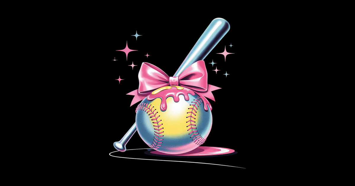 Softball Coquette Bow Softball Mom Drip Home Plate Dripping - Softball ...