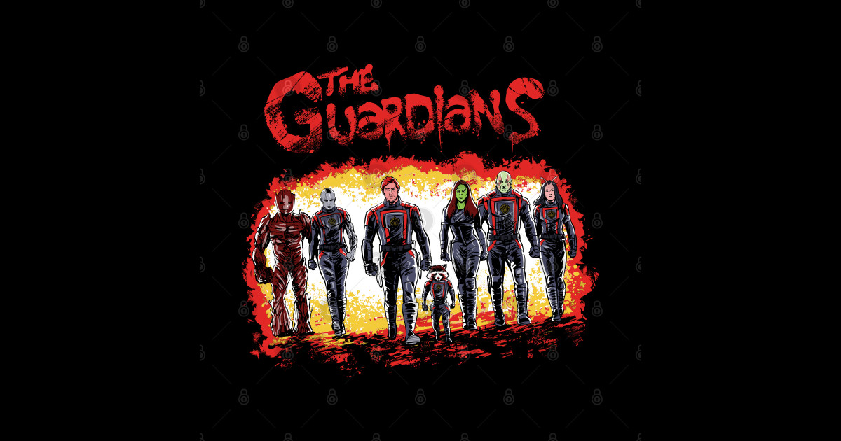 The Guardians - Guardians Of The Galaxy - Sticker | TeePublic