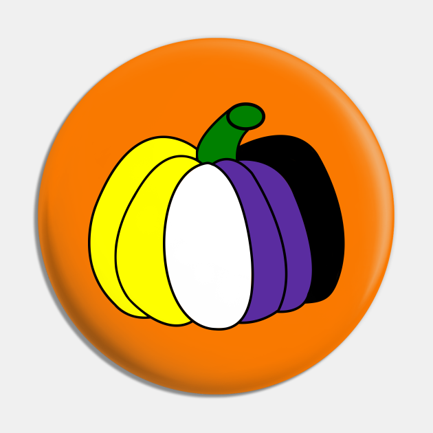 Pride Pumpkin - Pride - Pin | TeePublic