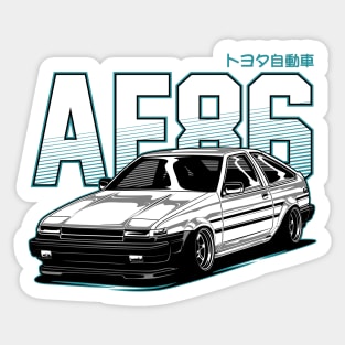 Ae86 Trueno Initial D Japan Text Stickers for Sale | TeePublic