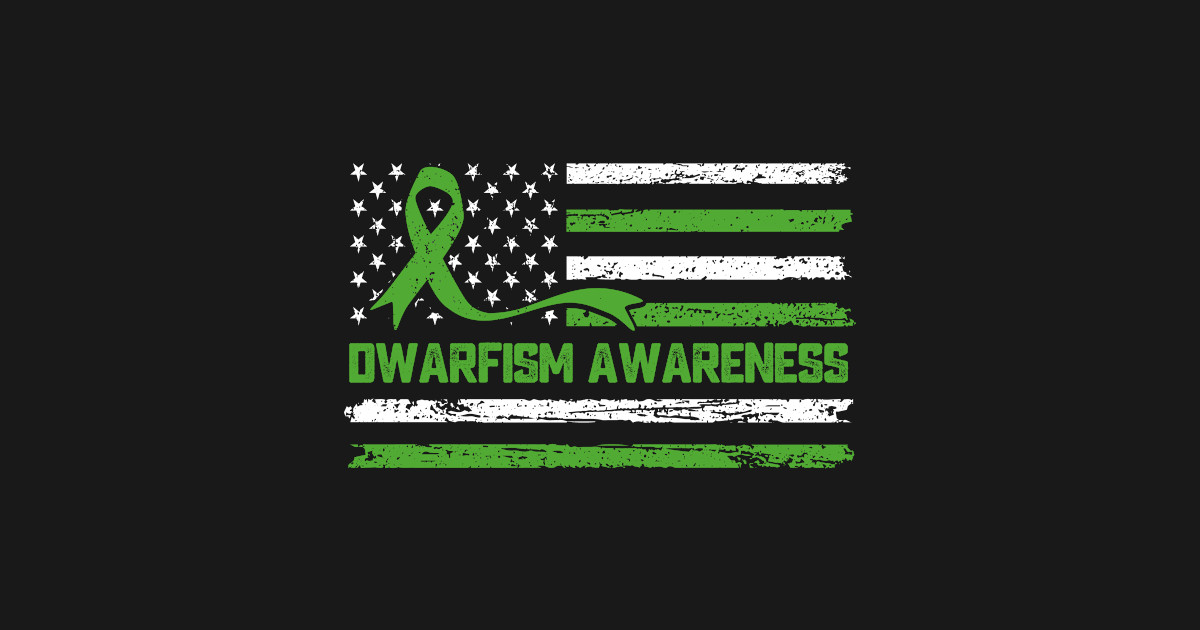 Dwarfism Awareness Month American Flag Ribbon - Dwarfism Awareness ...