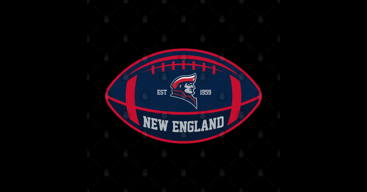 New England Team Colors Football - New England Patriots - T-Shirt ...