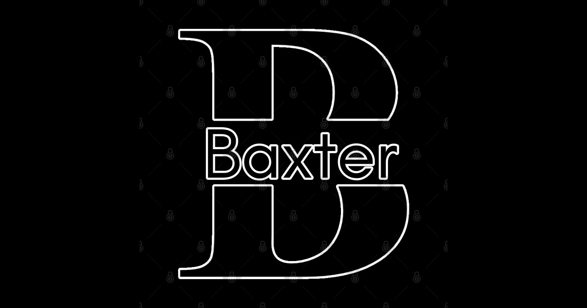 Initial B Monogram Baxter Name Label - Initial B Monogram Baxter Name ...