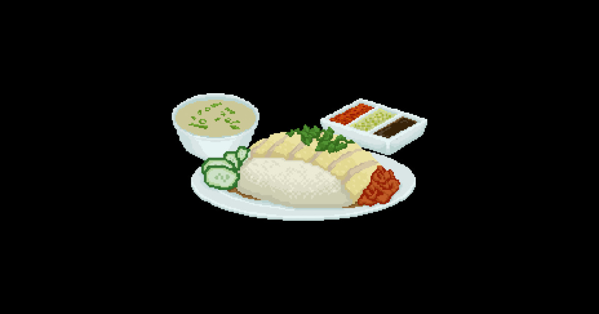 Chicken Rice - Chicken Rice - Sticker | TeePublic