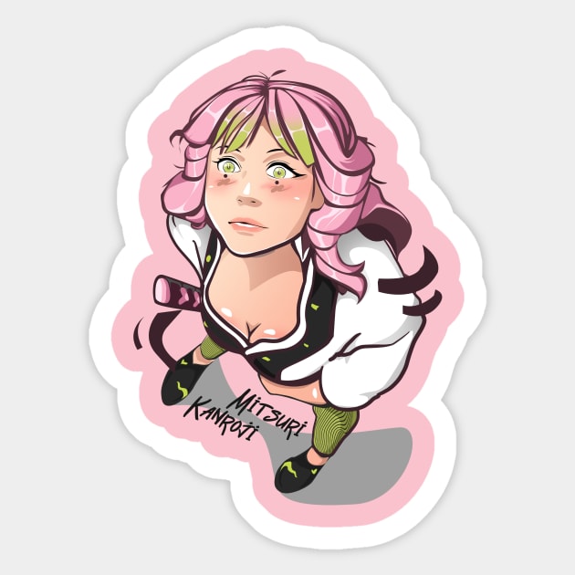 Demon Slayer Flower Hashira - Demon Slayer Kimetsu No Yaiba - Sticker ...