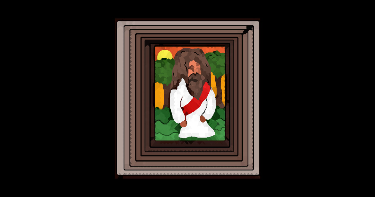 watercolor beautiful Jesus Christ frame - Watercolor - Sticker | TeePublic