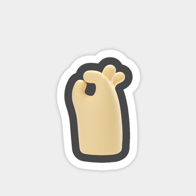 just OKE HAND SIGN - Ok Hand Sign - Sticker | TeePublic
