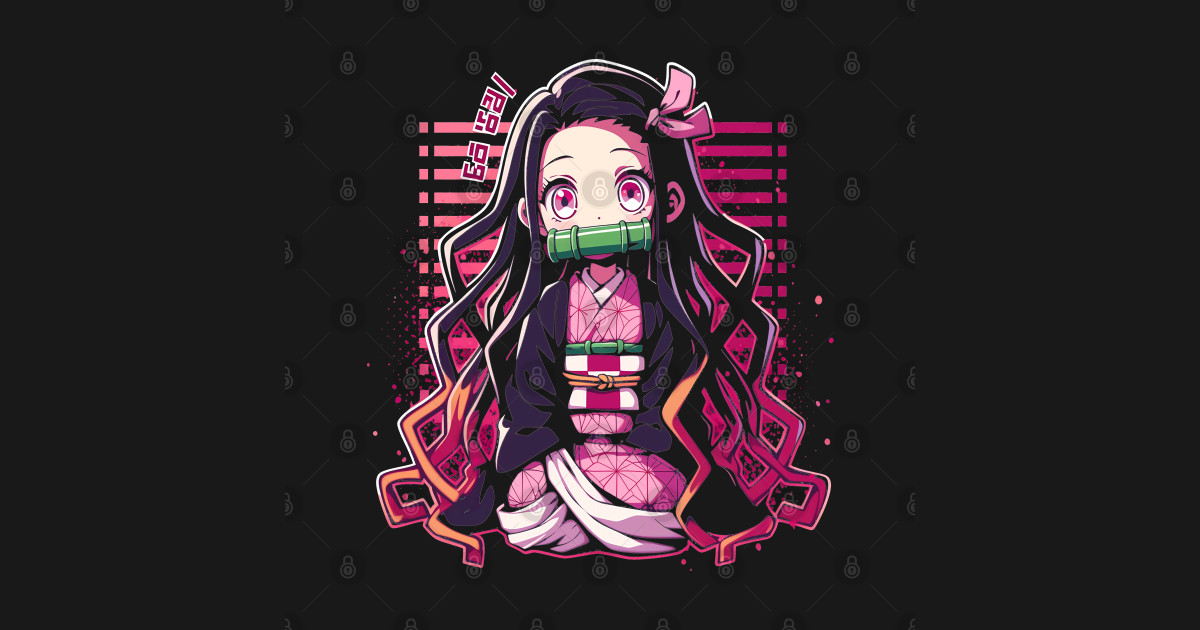 Chibi Nezuko Kamado Valentine Fan Art - Nezuko Kamado - T-Shirt | TeePublic