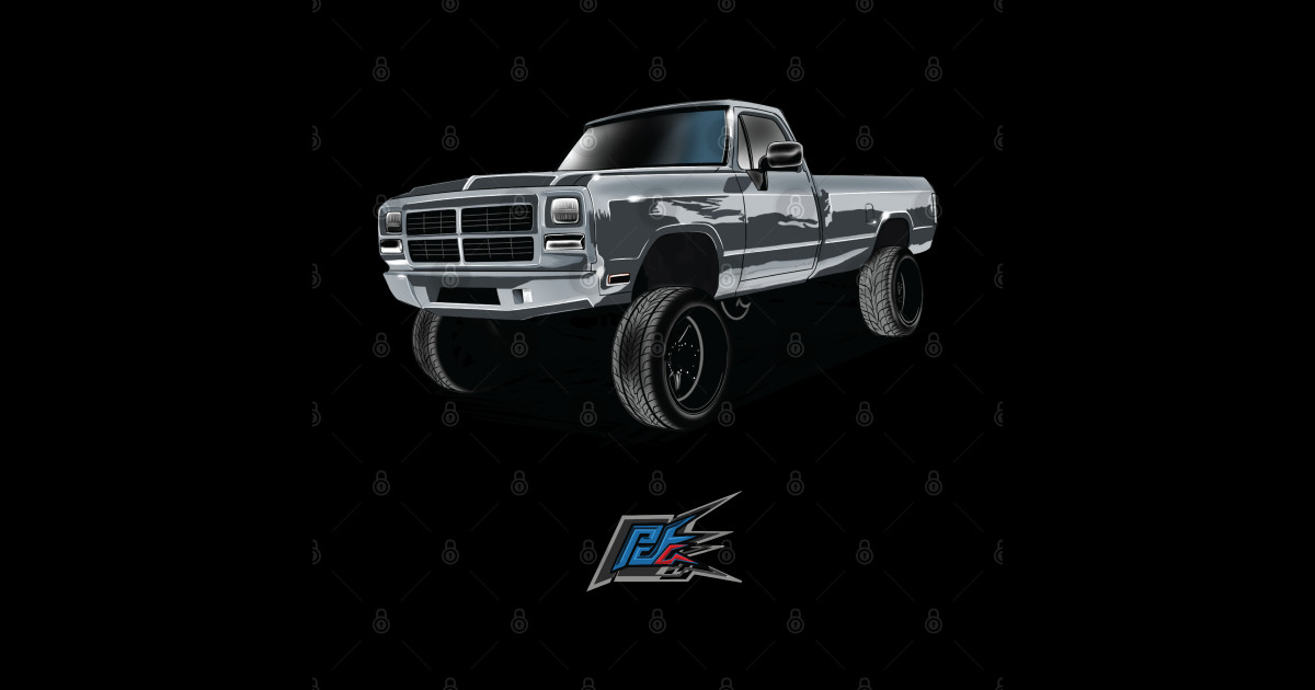 dodge first gen truck gray - Dodge First Generation - Sticker | TeePublic