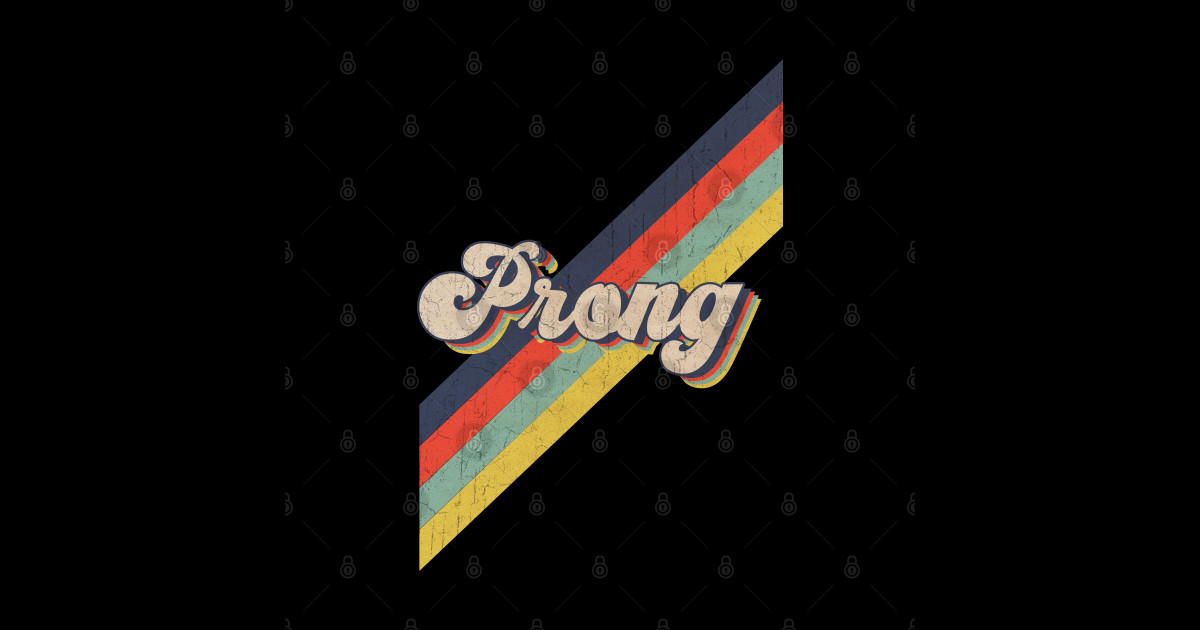 retro vintage color Prong - Prong - Sticker | TeePublic