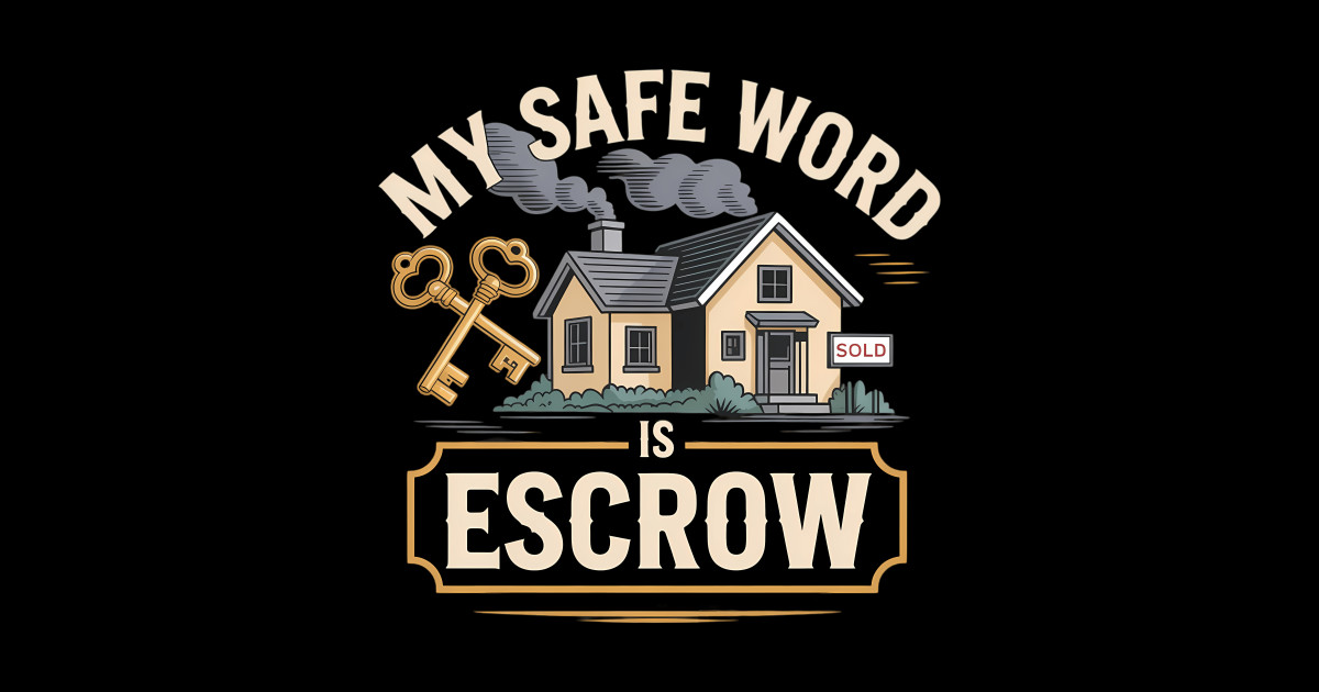 My Safe Word Is Escrow Funny Real Estate Agent Humor - Agent Humor ...