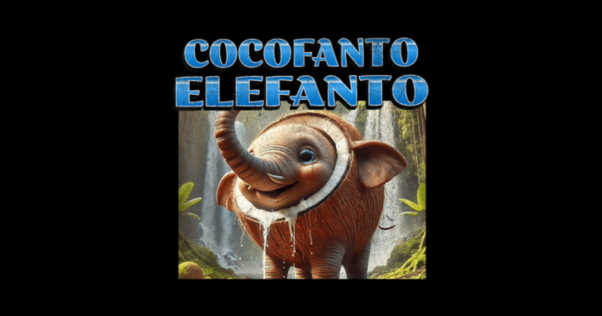 Cocofanto Elefanto Funny Italian Brainrot Meme Graphic - Cocofanto ...