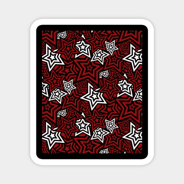 Persona 5 Stars UI Menu pattern - Persona 5 - Magnet | TeePublic