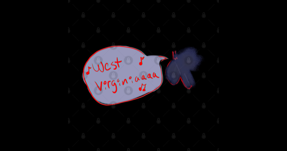 mothman singin his lil heart out (no background) - Mothman - Sticker ...