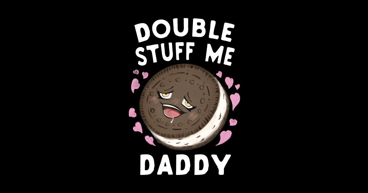 Double Stuff Me Daddy - Ahegao Face - Sticker | TeePublic
