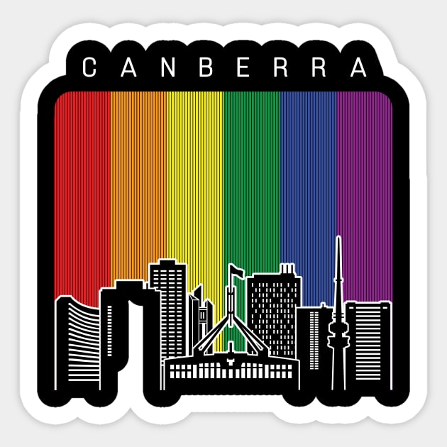 Canberra LGBT Flag - Canberra - Sticker | TeePublic