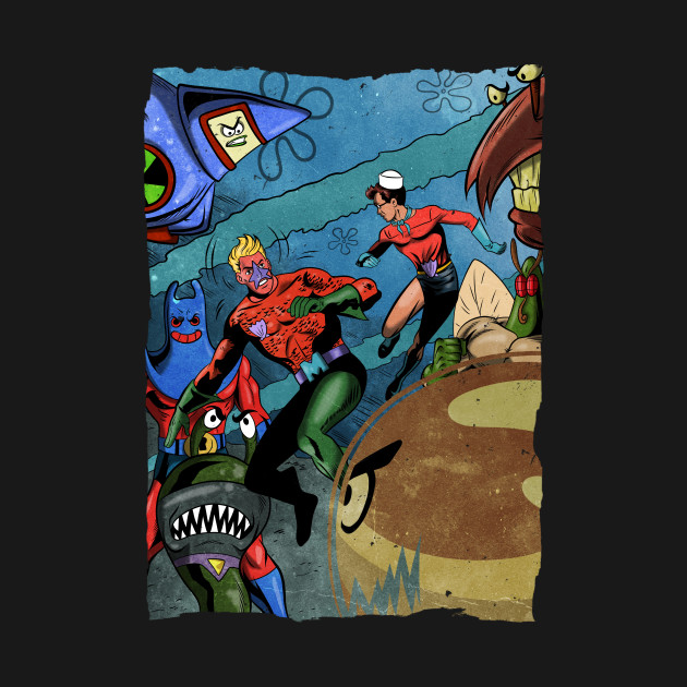 Mermaid Man - Spongebob - T-Shirt | TeePublic